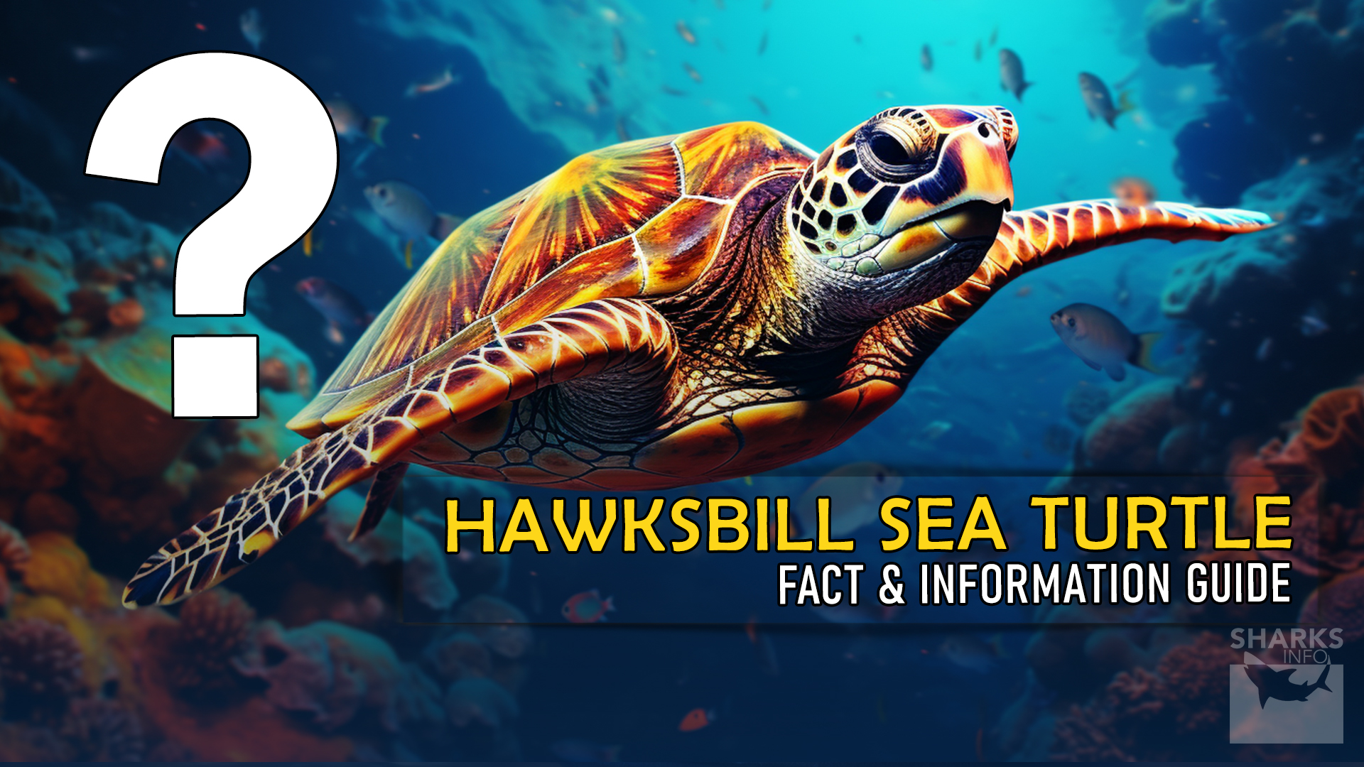 Hawksbill Sea Turtle Fact and Information Guide – sharksinfo.com